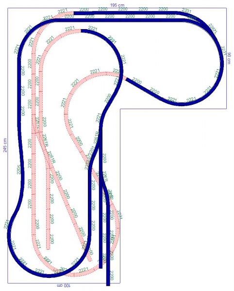 Eerste baanplan Veen